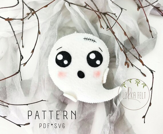 Ghost Pattern Felt Ghost Felt Pattern Pdf Pattern Svg - Etsy