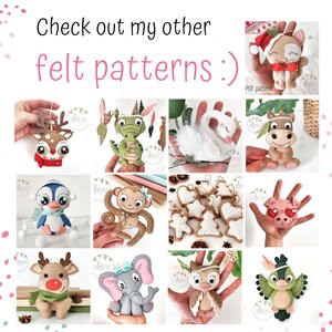 Polar Bear Pattern, Felt Pattern, Sewing Pattern, Pdf Felt Pattern, Svg ...