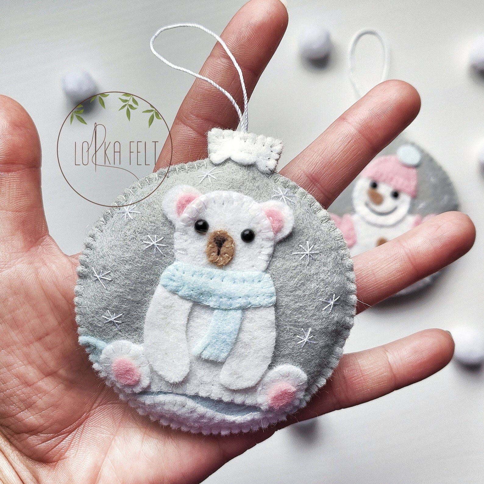 Christmas Baubles, Felt Pattern, PDF Pattern, SVG Pattern, Sewing ...