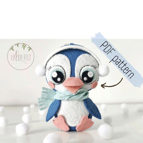 Penguin Felt Pattern Pdf Pattern Diy Pattern Pdf Felt | Etsy