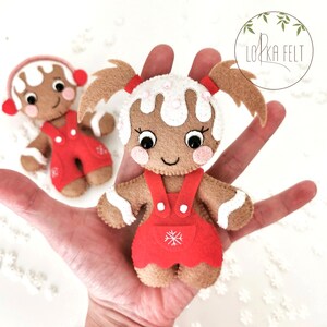 Gingerbread Pattern, Felt Gingerbread, Gingerbread, Gingerbread Man ...