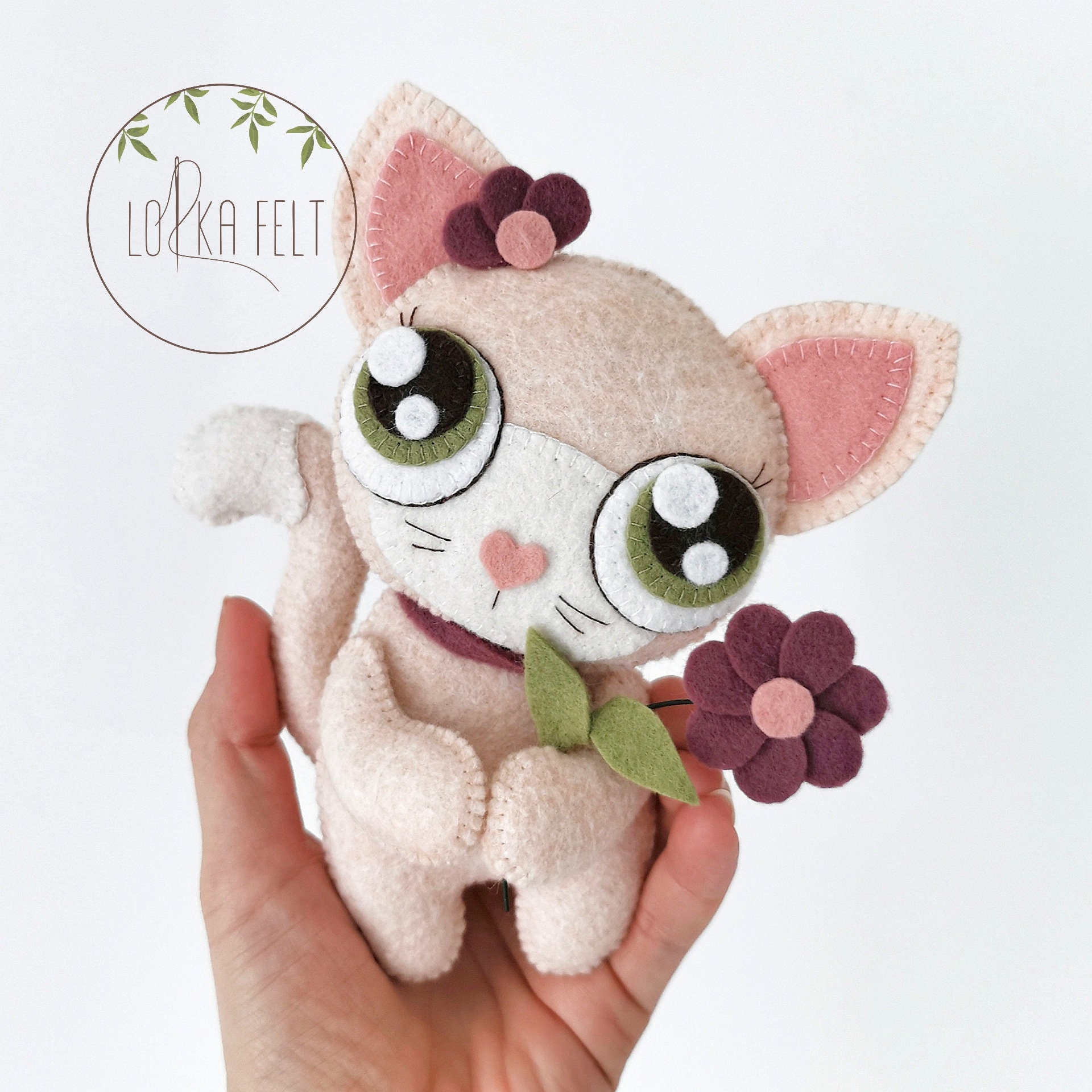 Cat Pattern Pdf Pattern Felt Pattern Pdf Felt Pattern Diy | Etsy UK