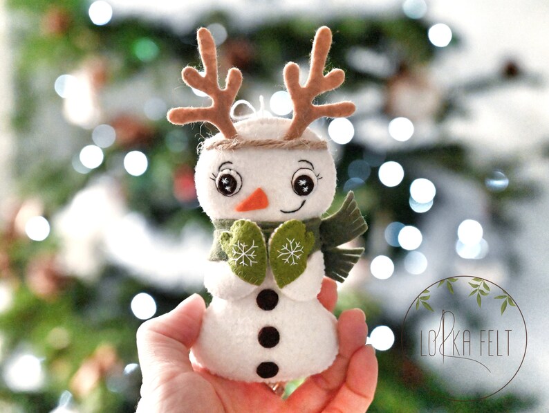 Snowman Pattern Felt Pattern PDF Pattern SVG Pattern - Etsy