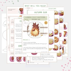 Sun Pattern, Felt Pattern, PDF Pattern, SVG Pattern, Sewing Pattern ...