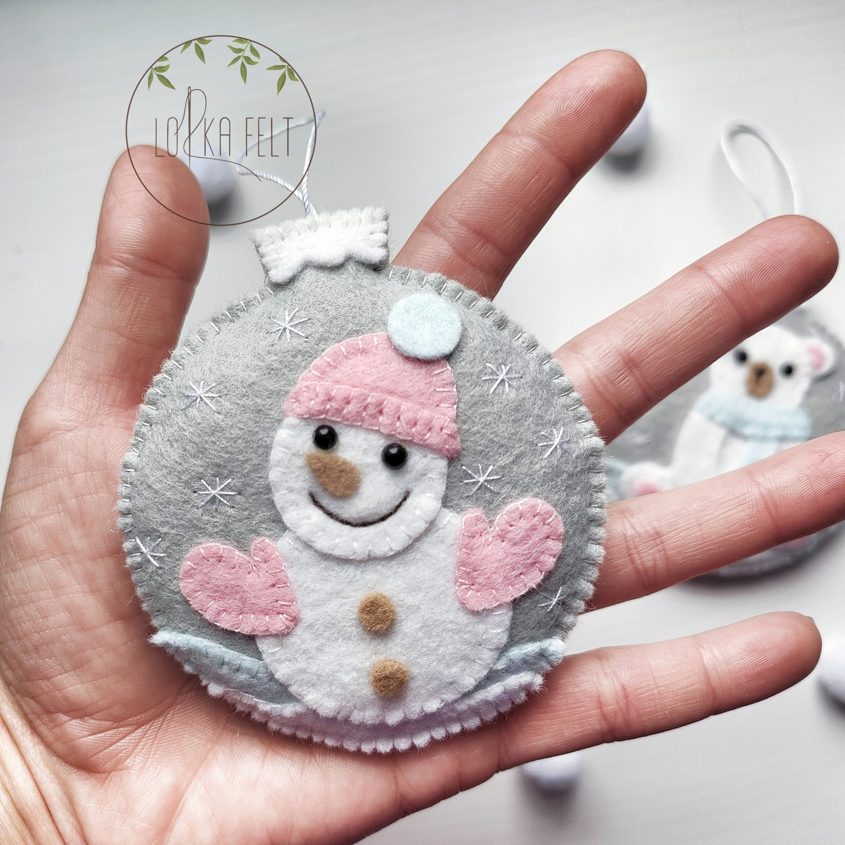 Christmas Baubles, Felt Pattern, PDF Pattern, SVG Pattern, Sewing ...