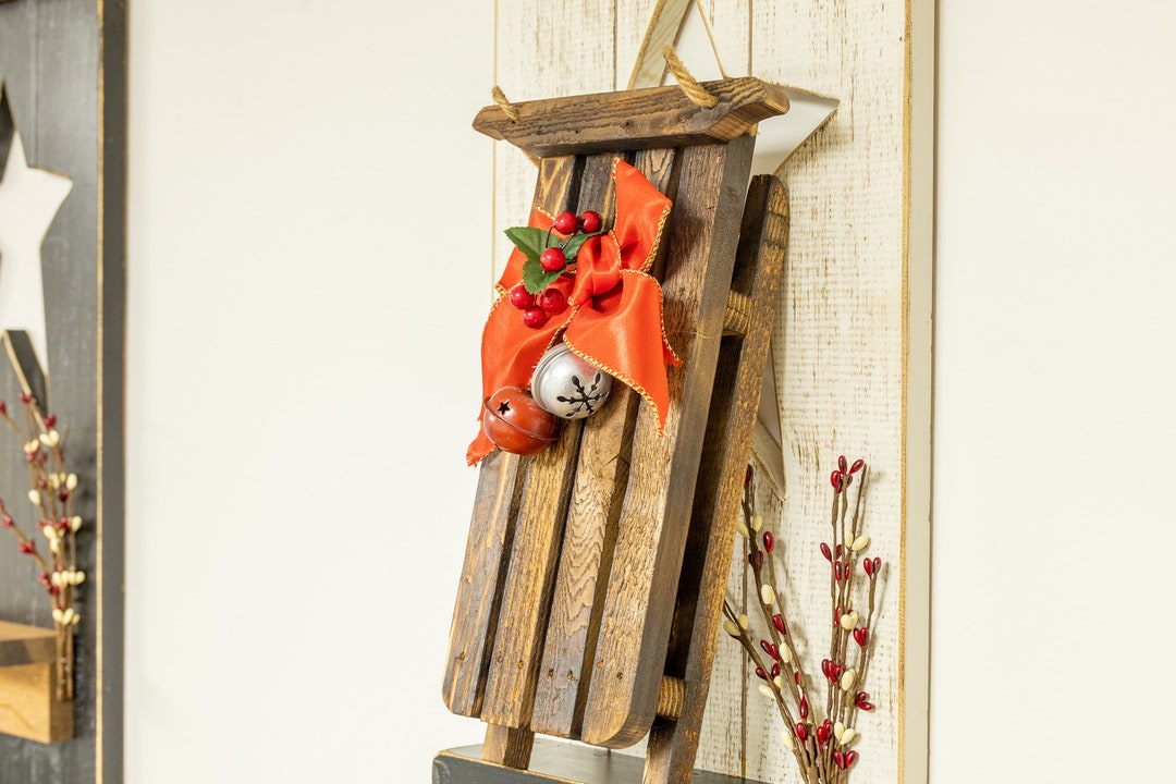 Decorative Wooden Sled - Etsy