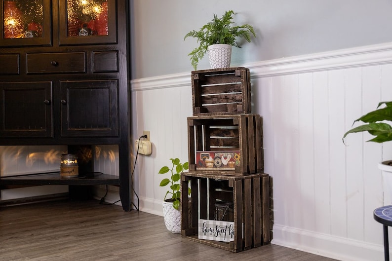 Decorative Wooden Crates - Etsy
