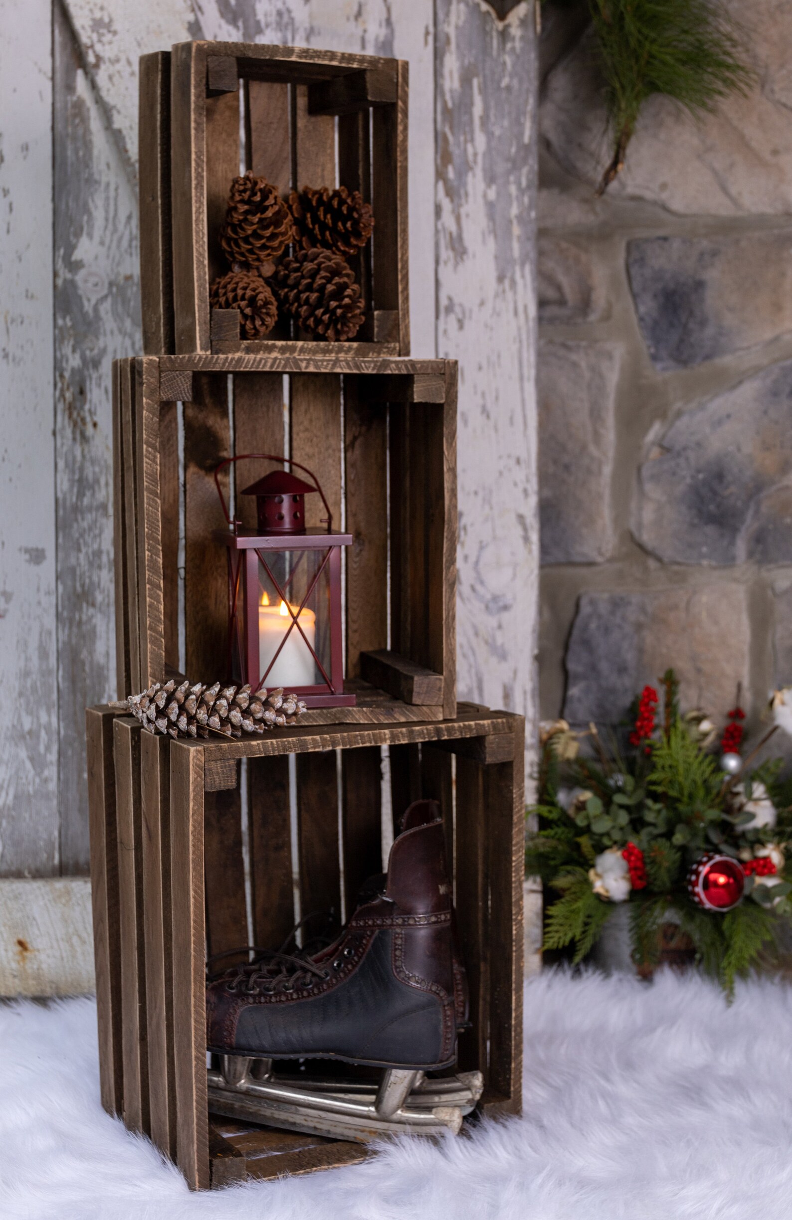 Decorative Wooden Crates - Etsy