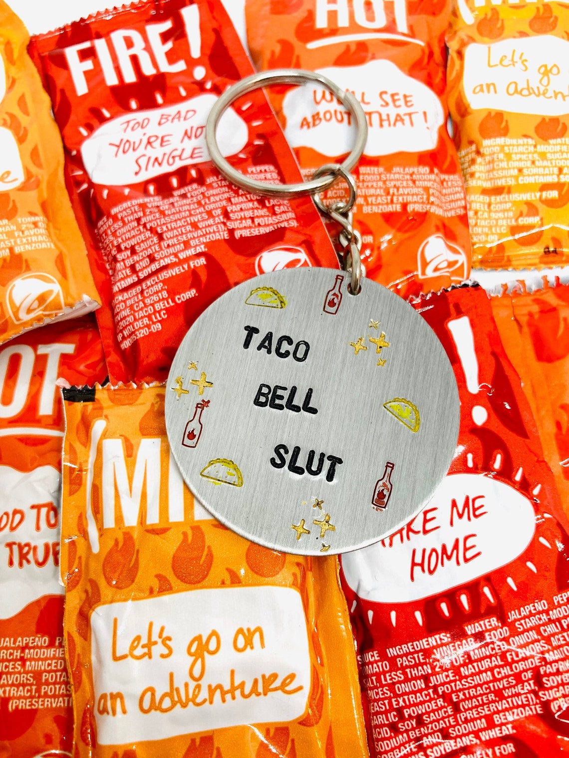 Taco Bell Keychain Taco Bell Svg - Etsy