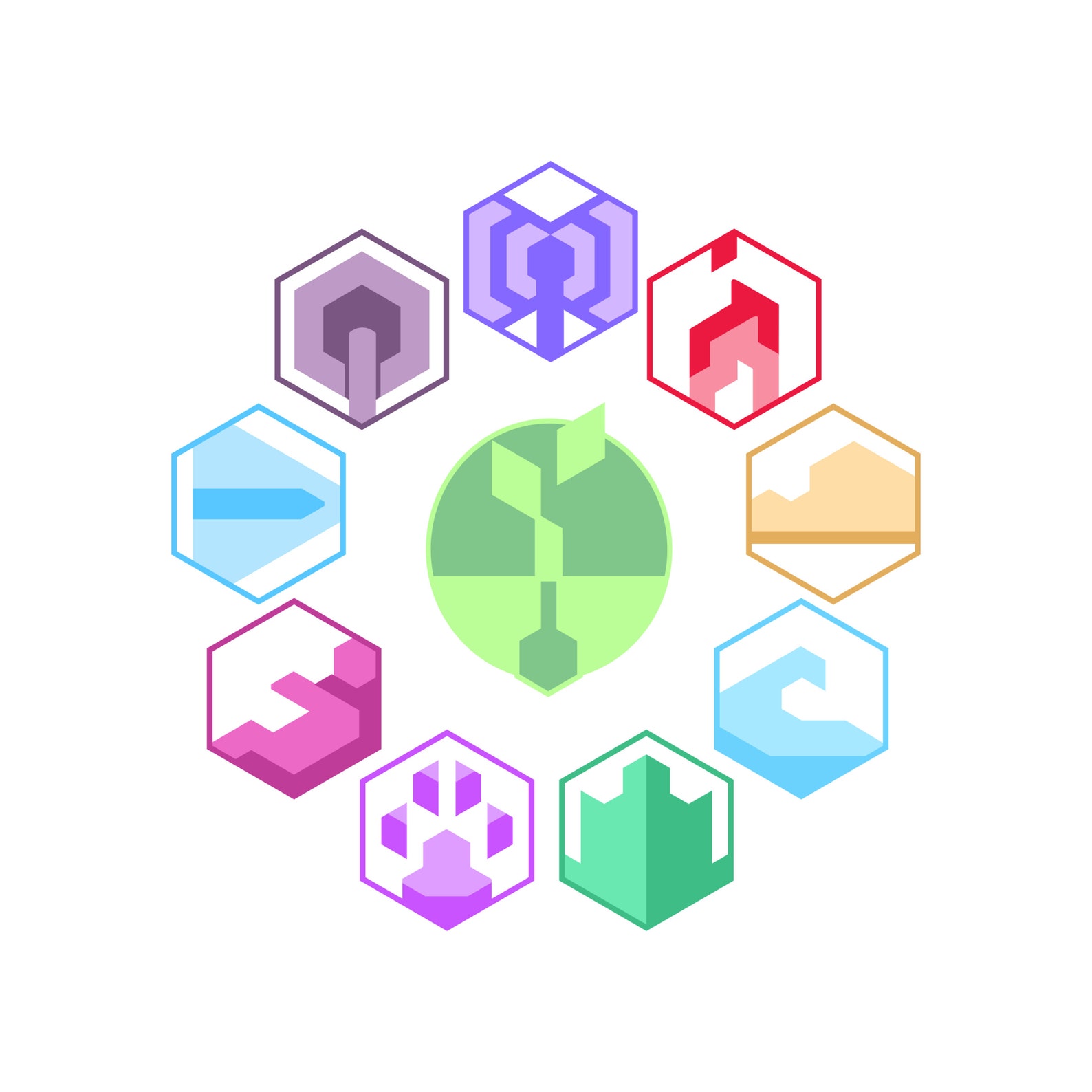 Horizon Zero Dawn Gaia Subroutine Icon Svg/png Pack - HZD GAIA Prime - Etsy