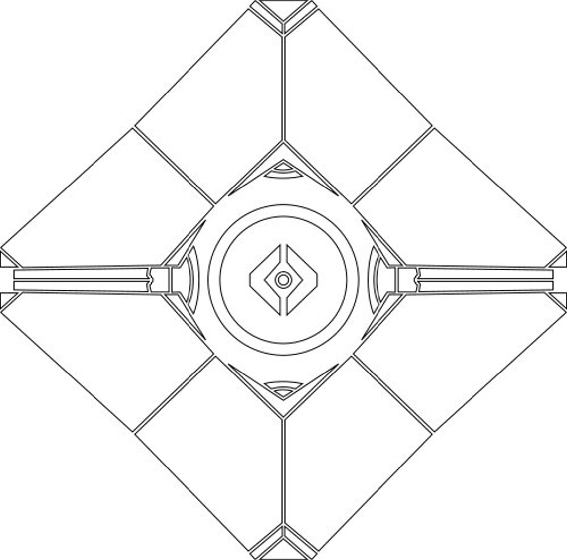Destiny & Destiny 2 Ghost Shell Vector Icon SVG File Pack ...