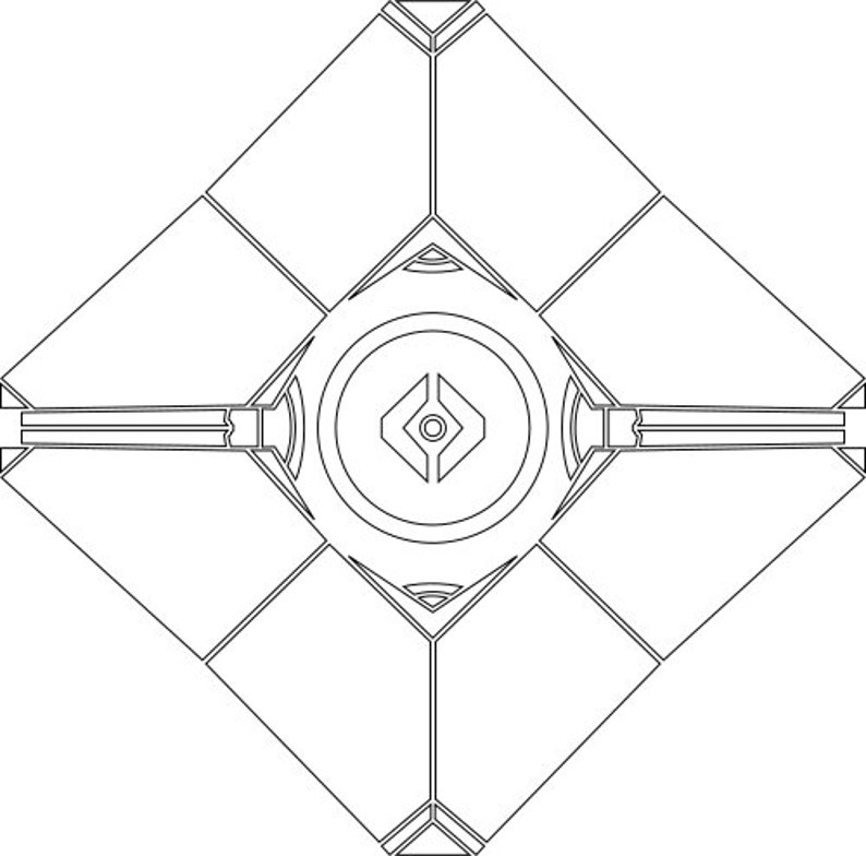 Destiny & Destiny 2 Ghost Shell Vector Icon SVG File Pack ...