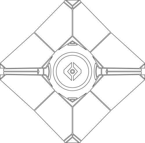 Destiny & Destiny 2 Ghost Shell Vector Icon SVG File Pack ...