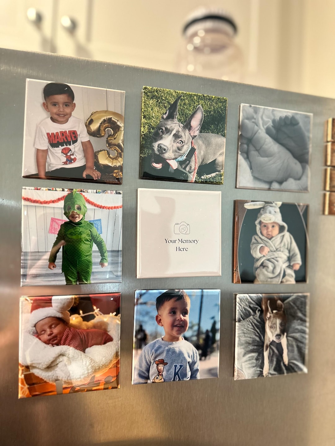 3x3 Square Custom Photo Fridge Magnets, Photo Memory Magnets, Custom Gifts & Favors, Custom ...