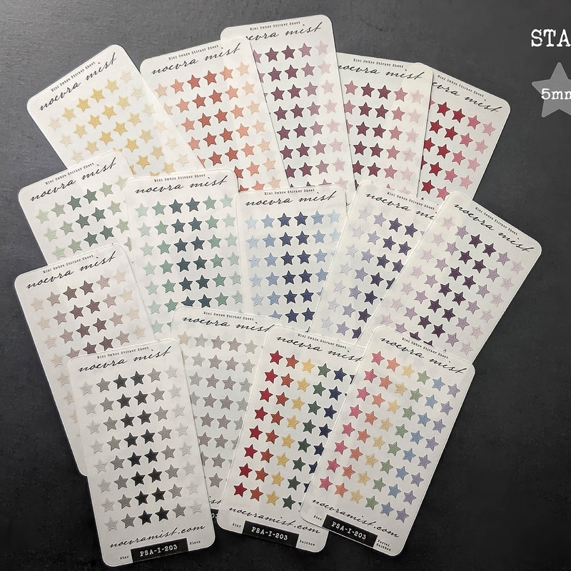 Black Star Sticker - Etsy