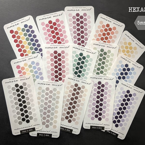 Hexagon Stickers - Etsy