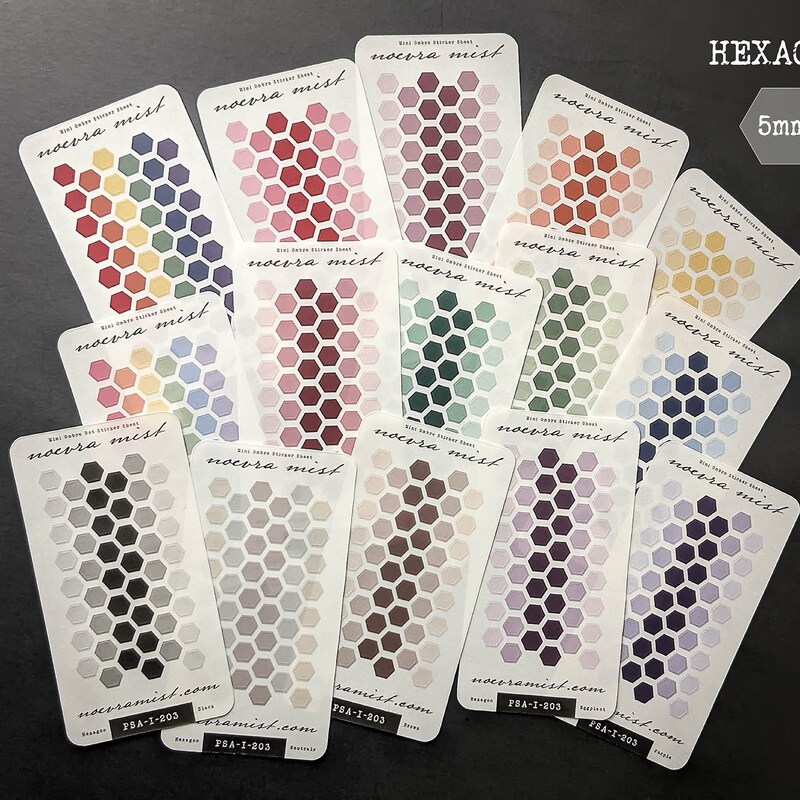 Hexagon Stickers - Etsy