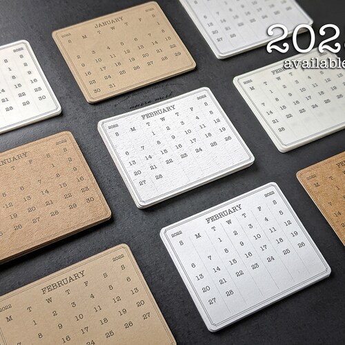 Two Page Calendar Stickers for Planners and Journals 2023 - Etsy