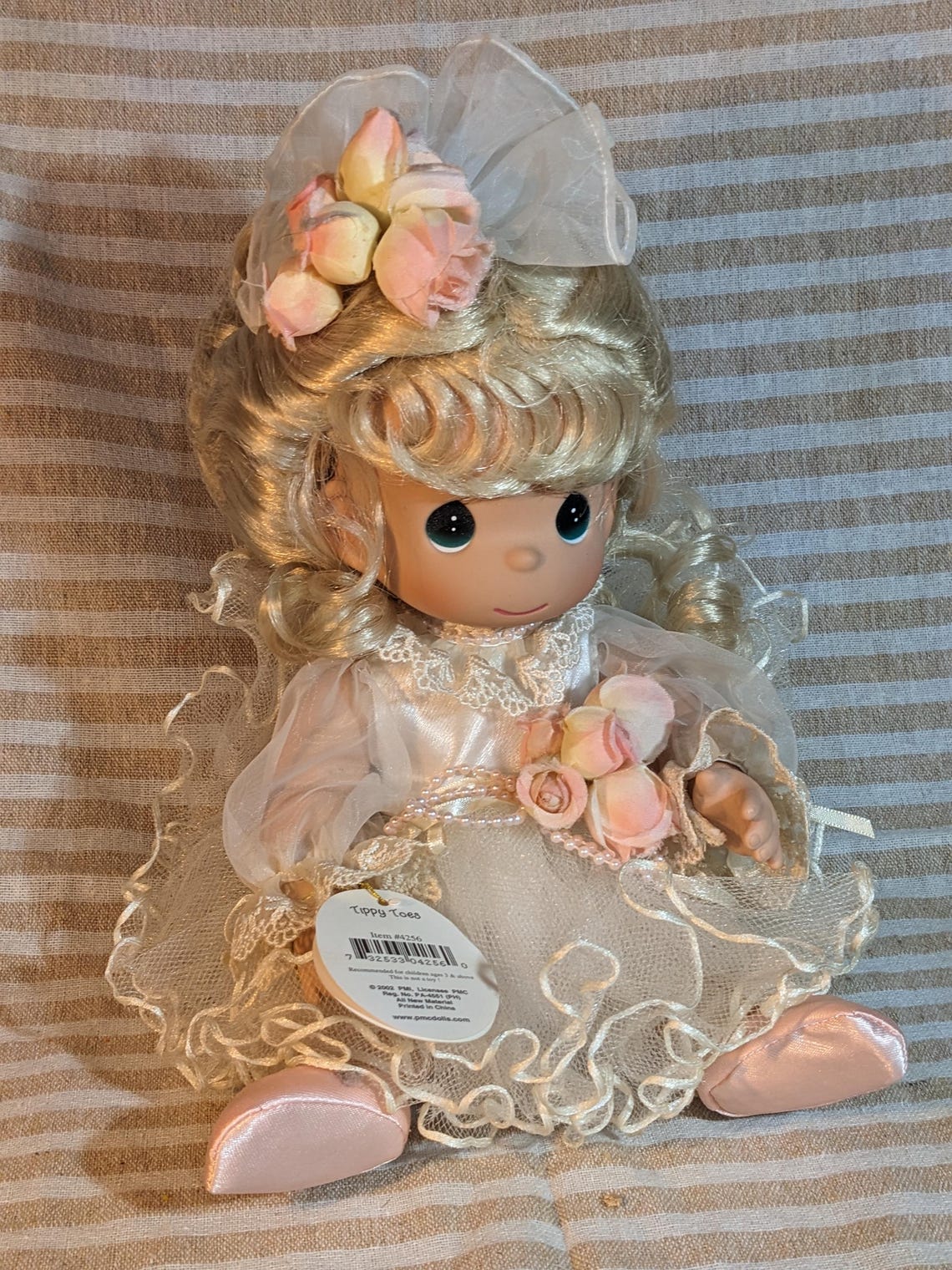 Precious Moments Doll "tippy Toes" #4256 12" Mini-doll - Etsy