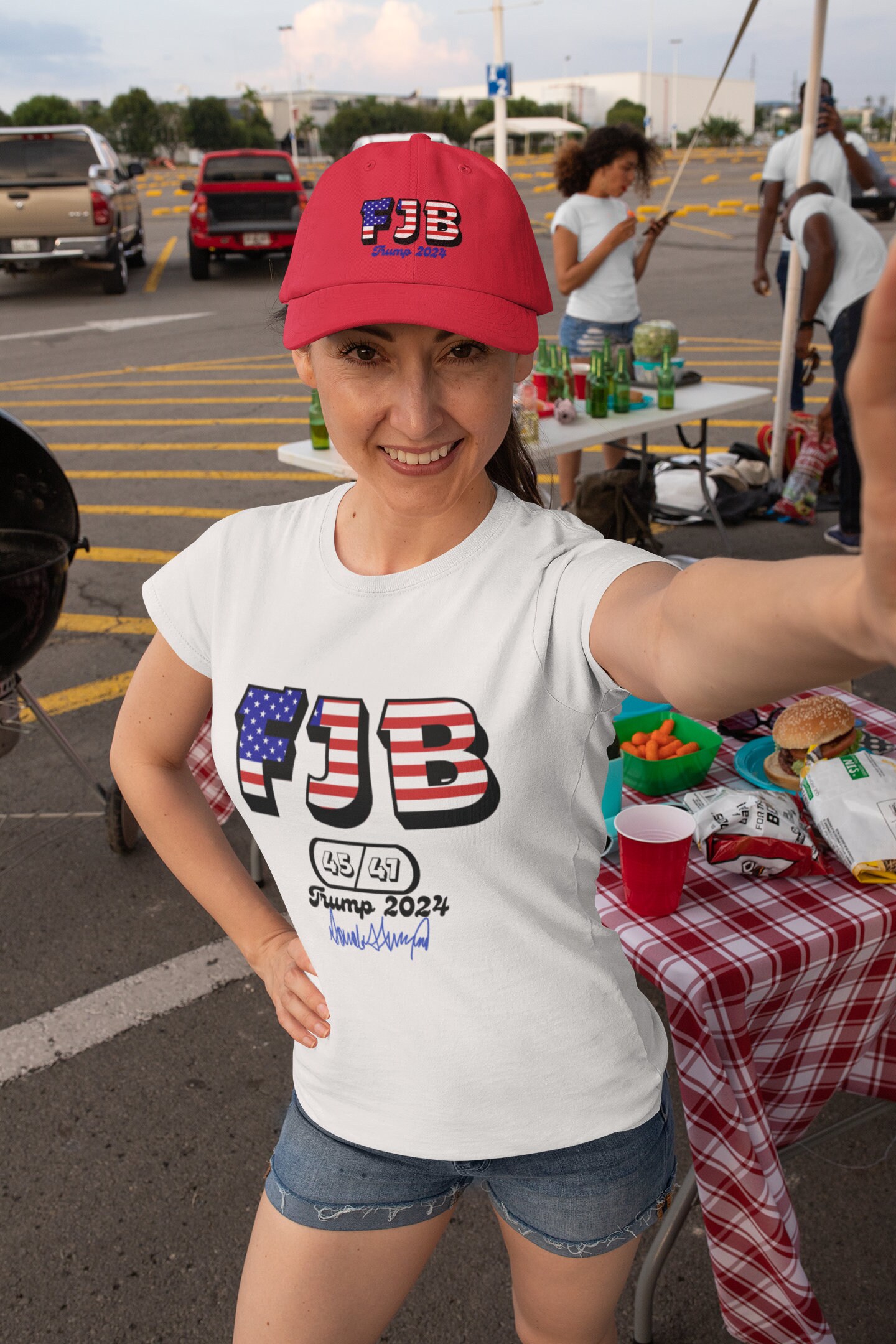 FJB Hat, Trump 2024 USA Flag Print MAGA Hat, America First, America Forever - Etsy