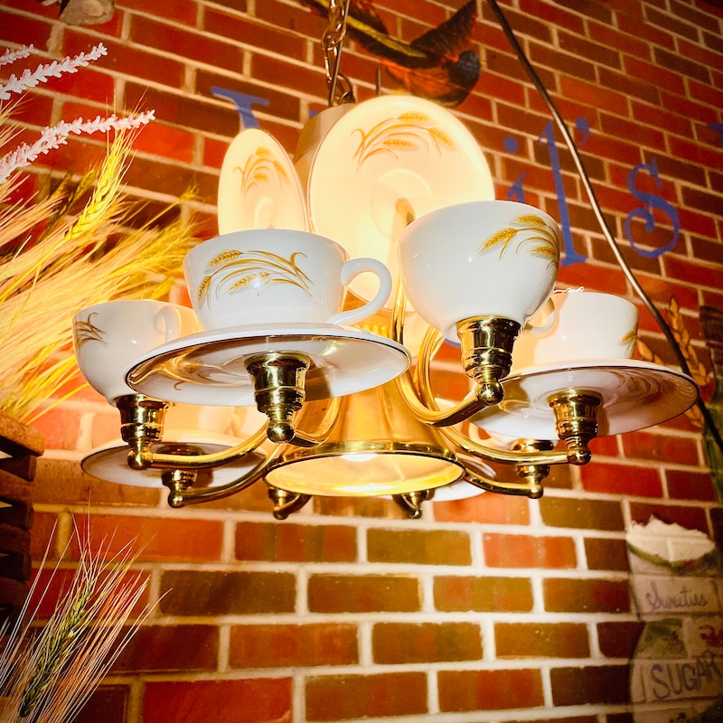 Teacup Chandelier - Etsy