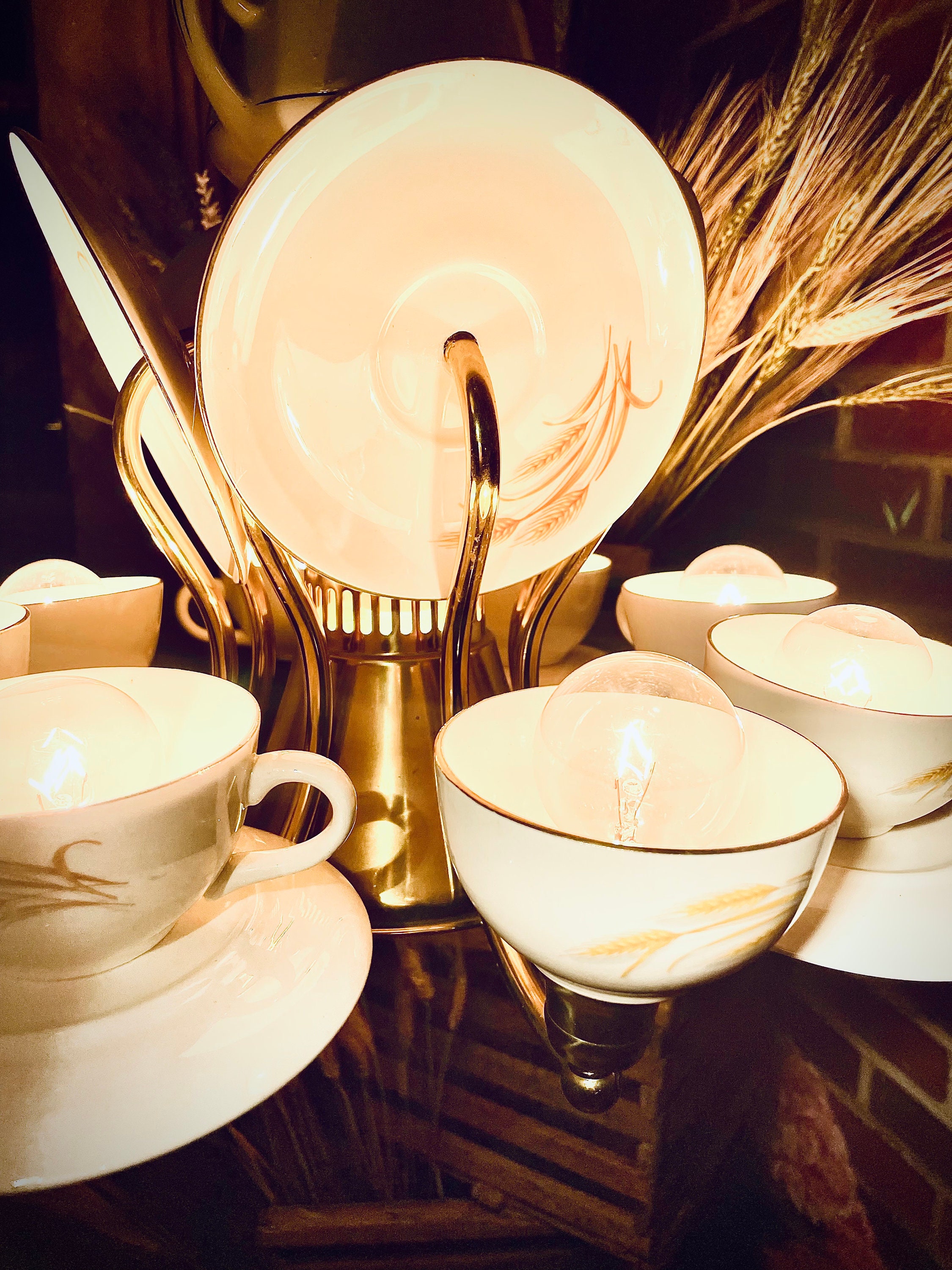 Tea Cup Chandelier 8-arm Light Fixture - Etsy