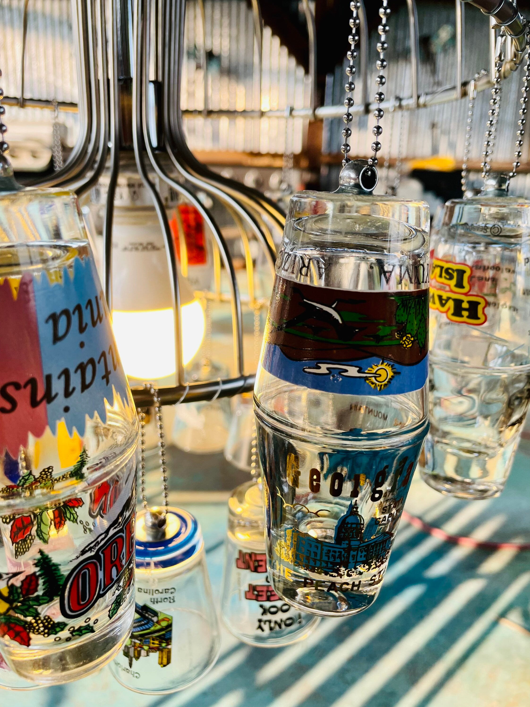 Man Cave Light Fixture Chandelier Shot Glasses - Etsy