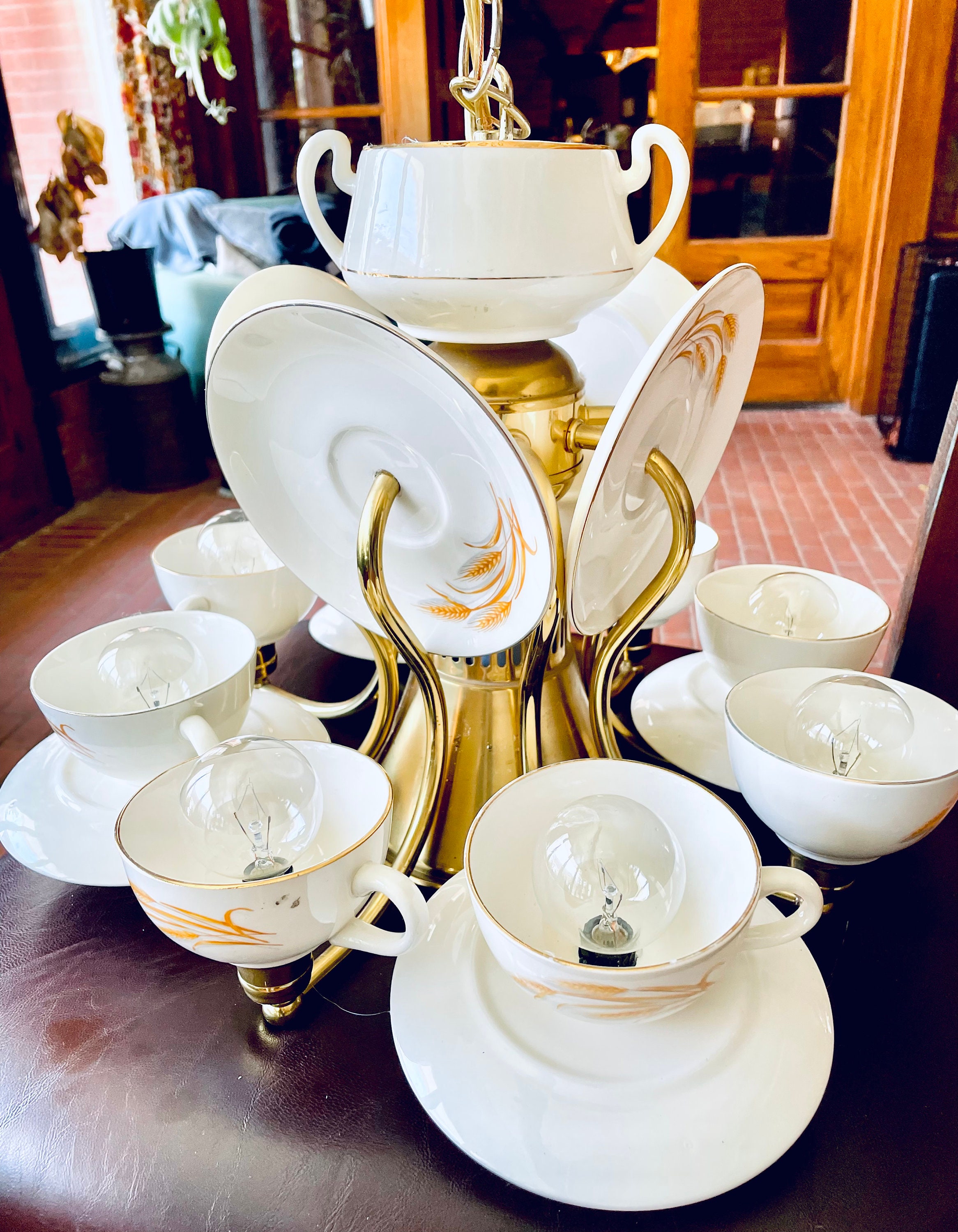 Tea Cup Chandelier 8-arm Light Fixture - Etsy