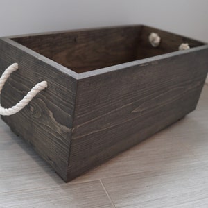 Book Box, Montessori Wood Crate, Book Storage, Nursery Storage, Wood ...