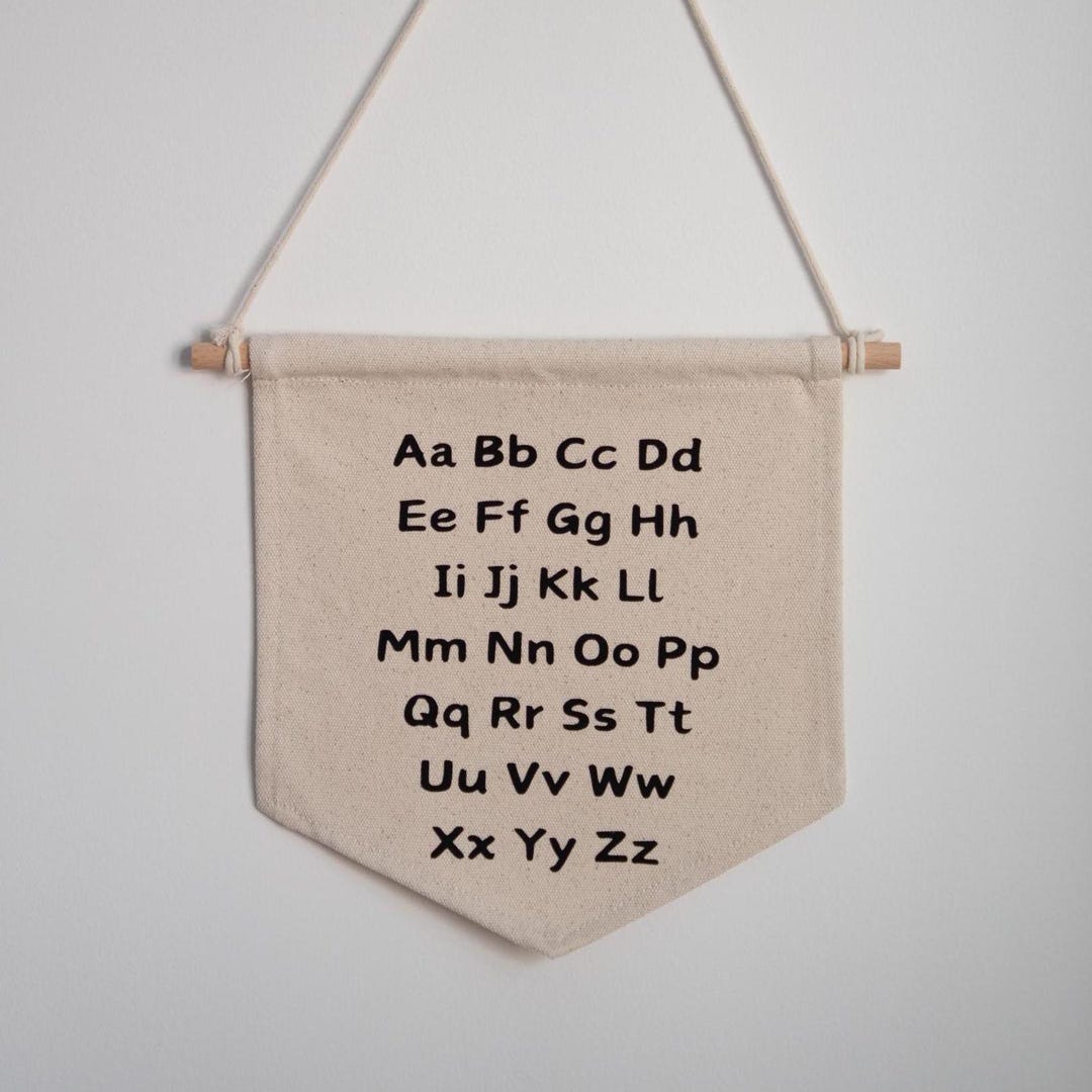 Alphabet Banner, ABC Wall Hanging for Kids Room, Playroom, Nursery ...