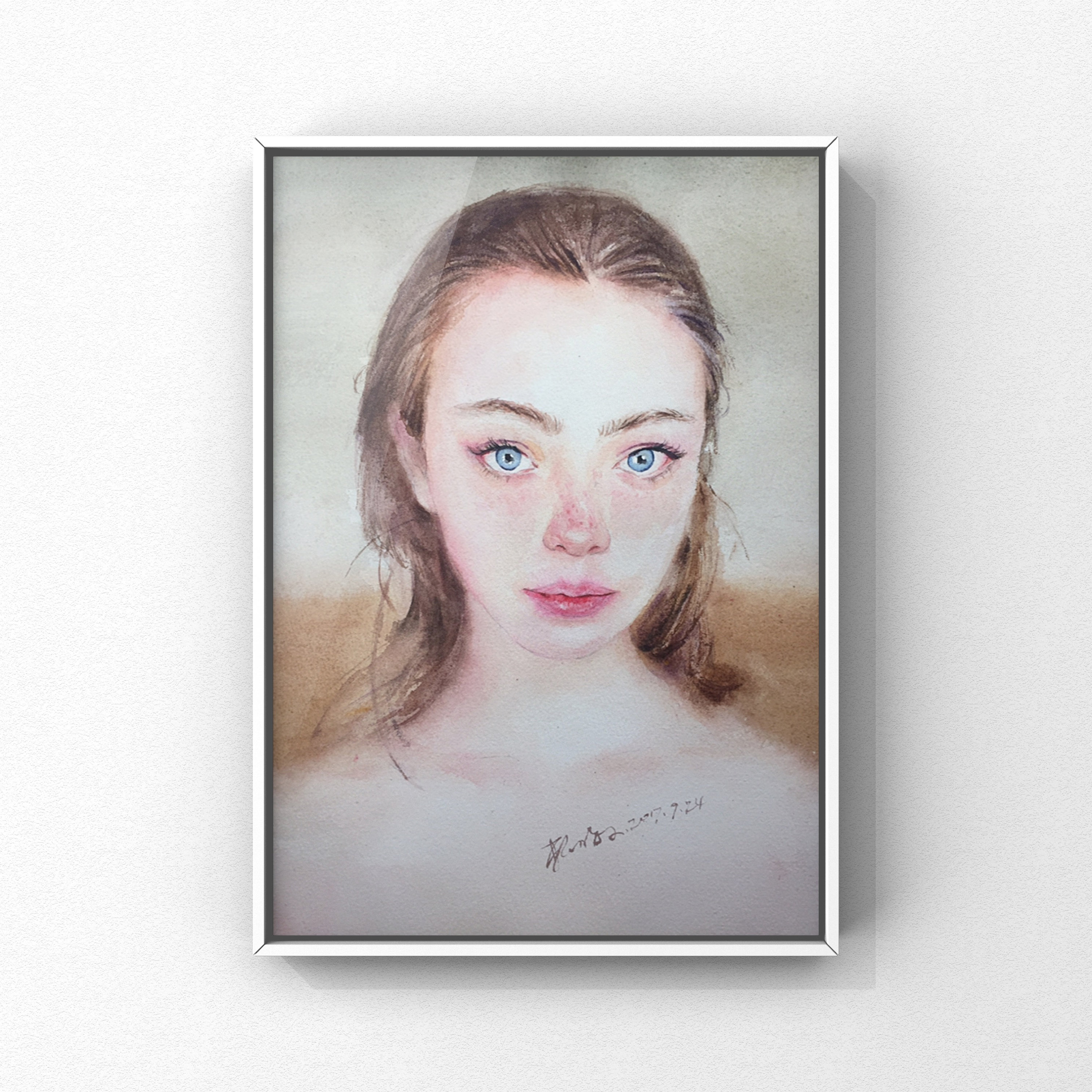 Hand Painted Personalised Remembrance Portraits Custom - Etsy