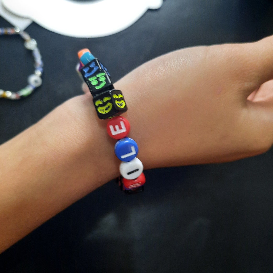 Funny Custom Name Bracelet| Cute Beads Bracelet|personalization ...