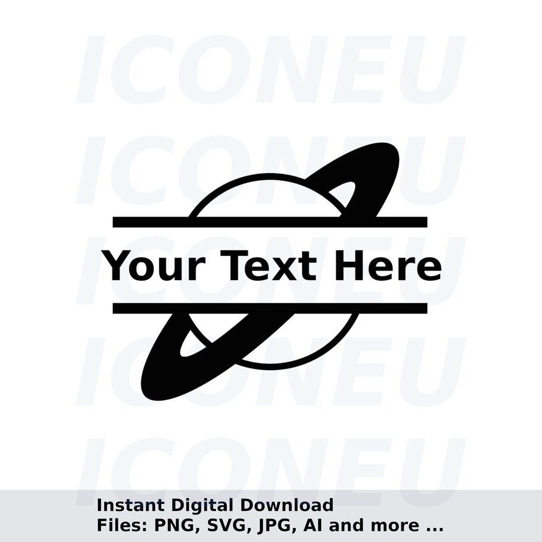 Planet Name Frame SVG Instant Digital Download, Svg, Ai, Dxf, Eps, Png ...
