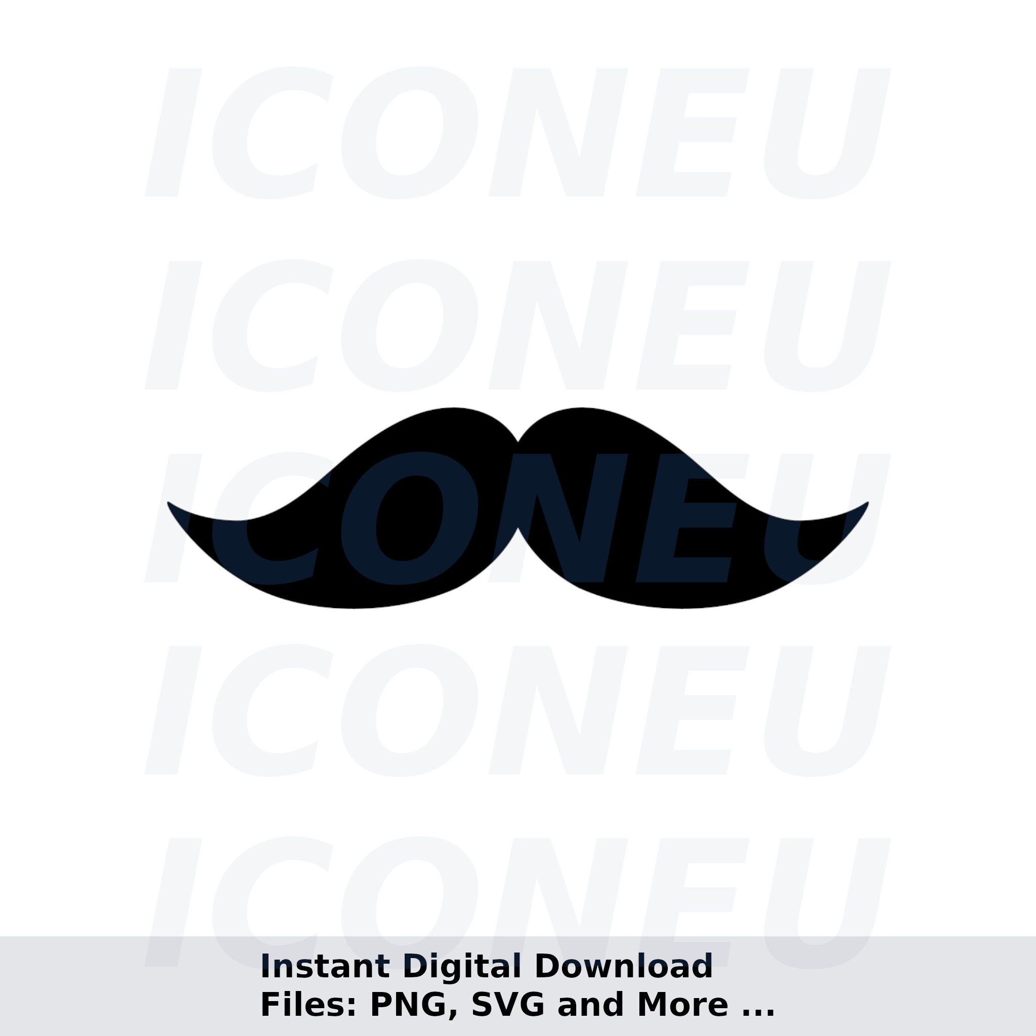 Bigote Svg Bigote Svg Pelo facial Svg Descarga digital - Etsy España