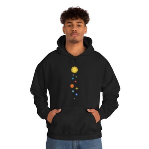 Solar System Hoodie Planets Hoodie Space Hoodie Astronaut - Etsy