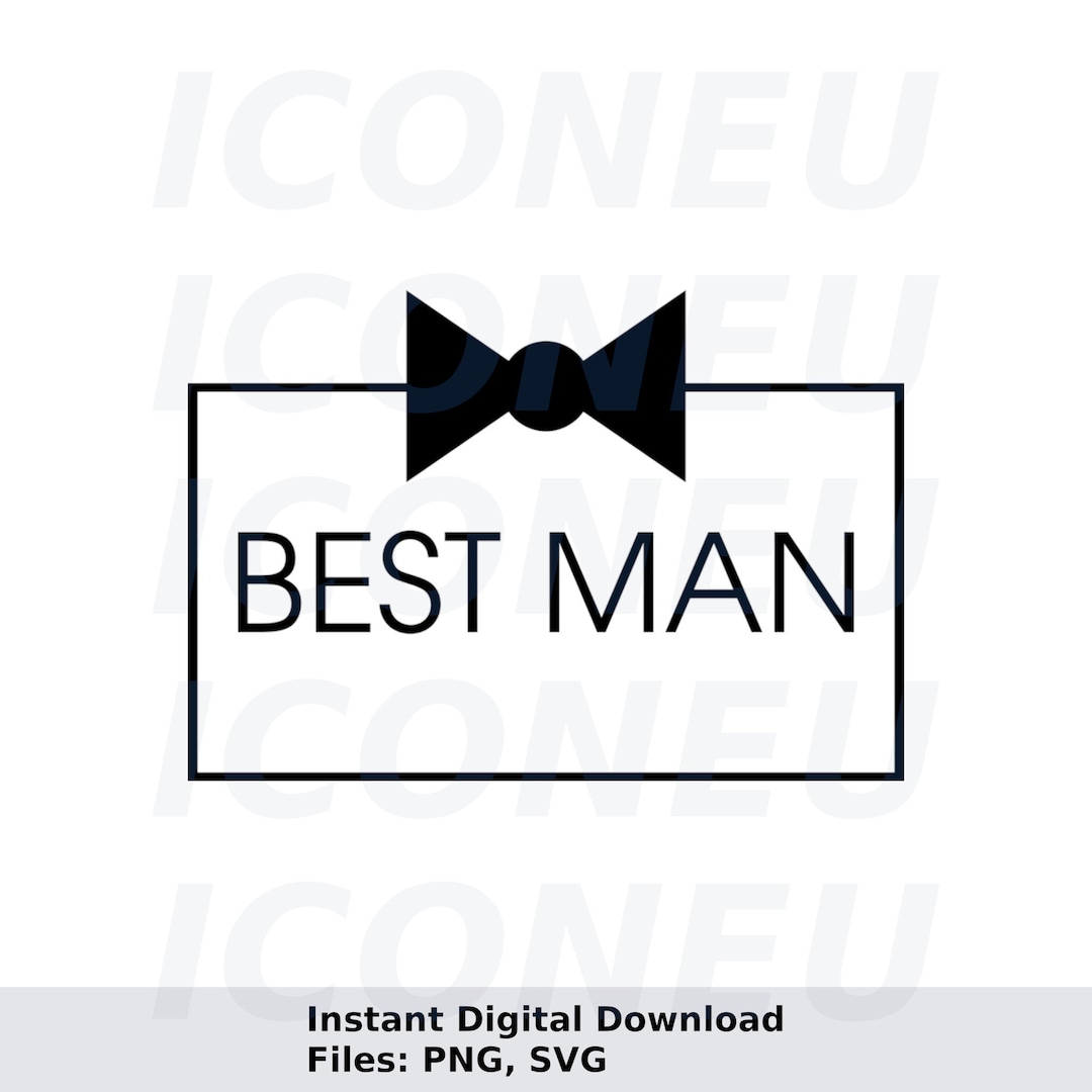 Best Man Frame SVG Instant Digital Download, Svg, Ai, Dxf, Eps, Png ...