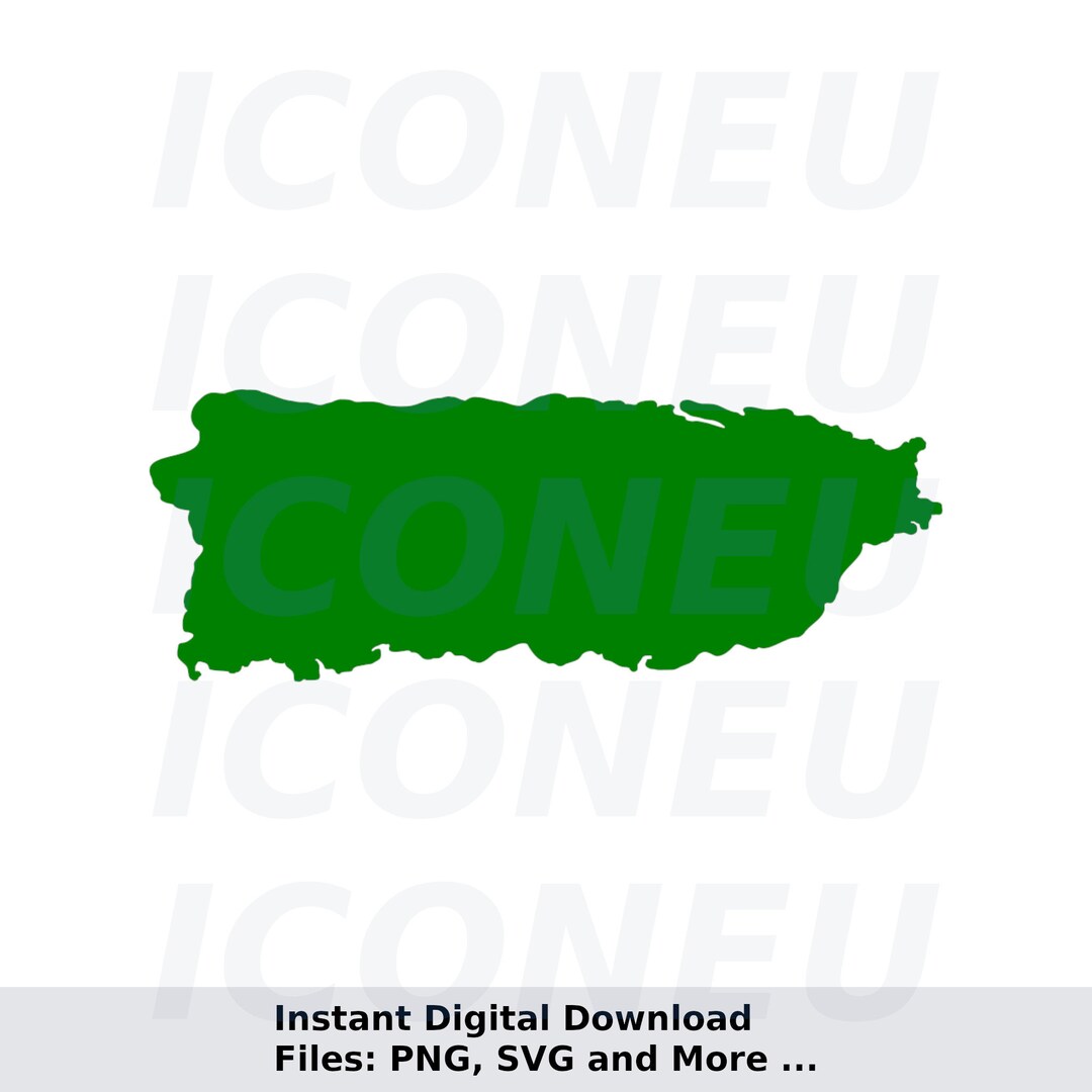 Puerto Rico Map Svg, Puerto Rico Flag Svg Instant Digital Download, Svg ...