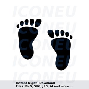 Footprint Svg, Footprints Svg, Feet Svg, Foot Svg | SVG, PNG, JPG, Dxf ...