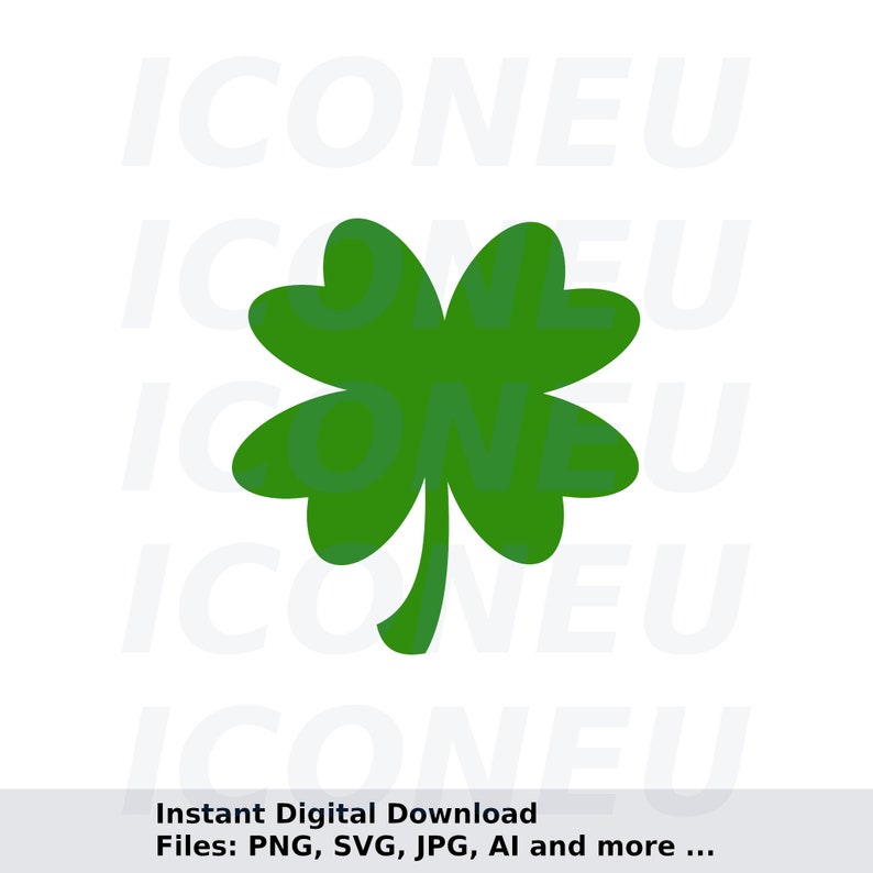 Lucky Clover Leaf Svg Shamrock Svg St Patricks Day Svg Etsy
