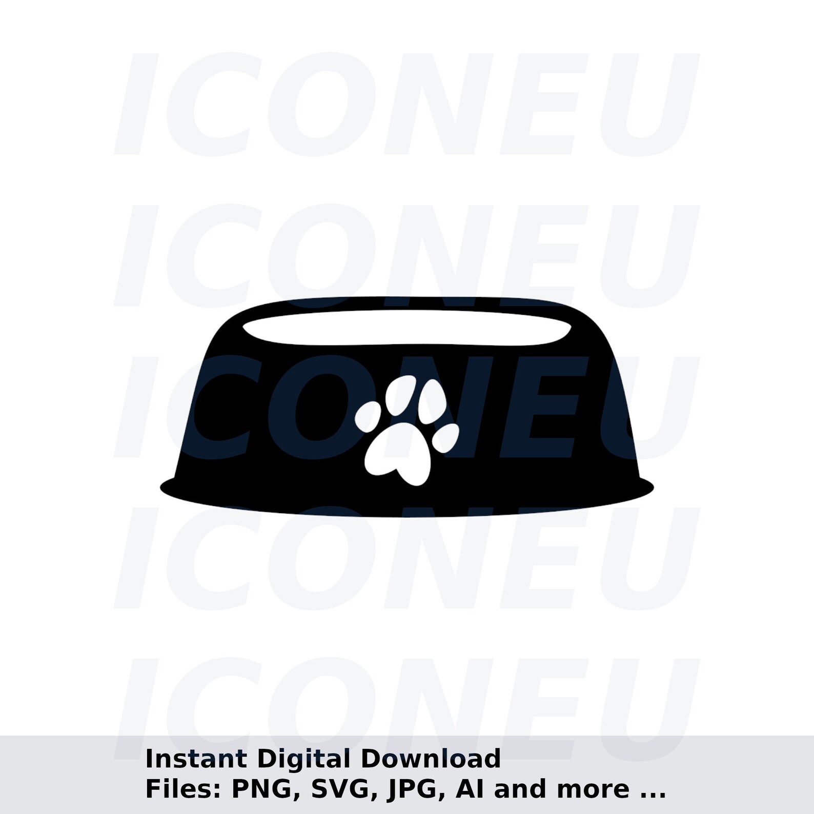 Dog Bowl Food Bowl SVG Bundle Instant Digital Download - Etsy