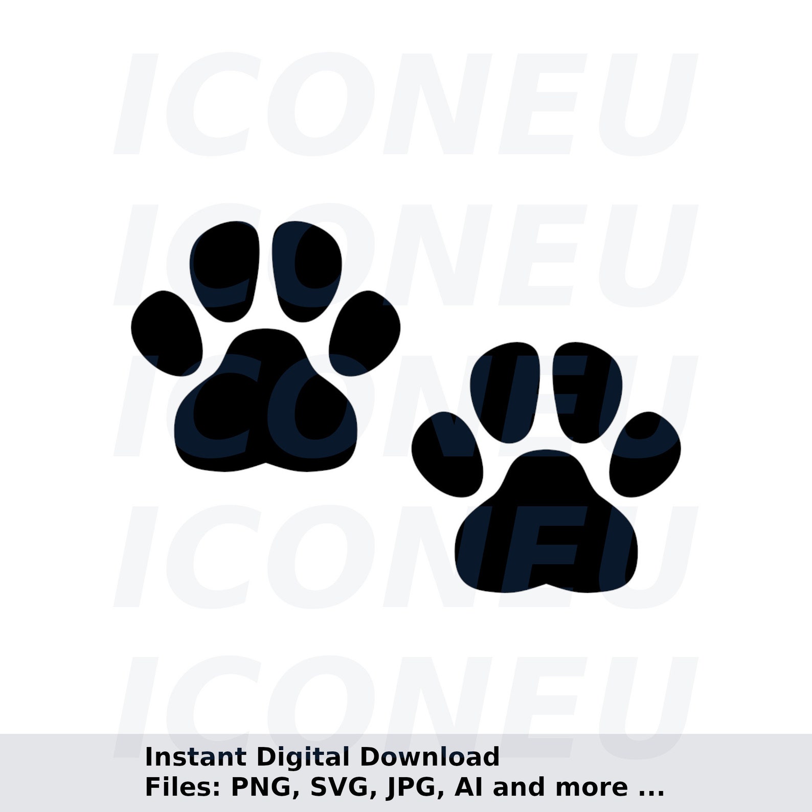 Dog Svg Dog Paw Svg Paw Print Svg Instant Digital - Etsy