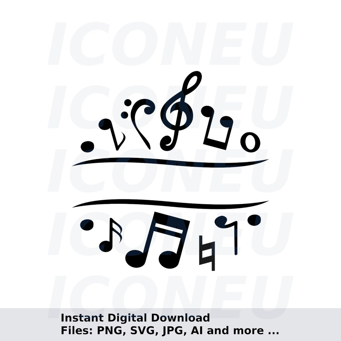 Music SVG Musician SVG Name Frame SVG Instant Digital - Etsy