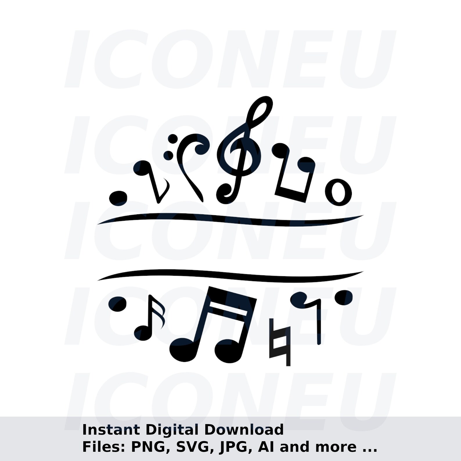 Music SVG Musician SVG Name Frame SVG Instant Digital - Etsy