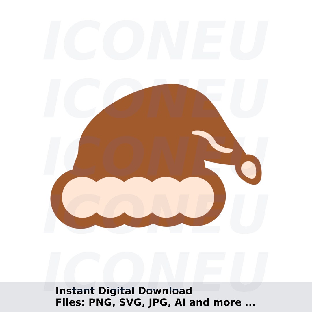 Gingerbread Cookie Santa Hat SVG Instant Digital Download, Svg, Ai, Dxf ...
