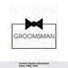 Groomsman Frame SVG Instant Digital Download, Svg, Ai, Dxf, Eps, Png ...