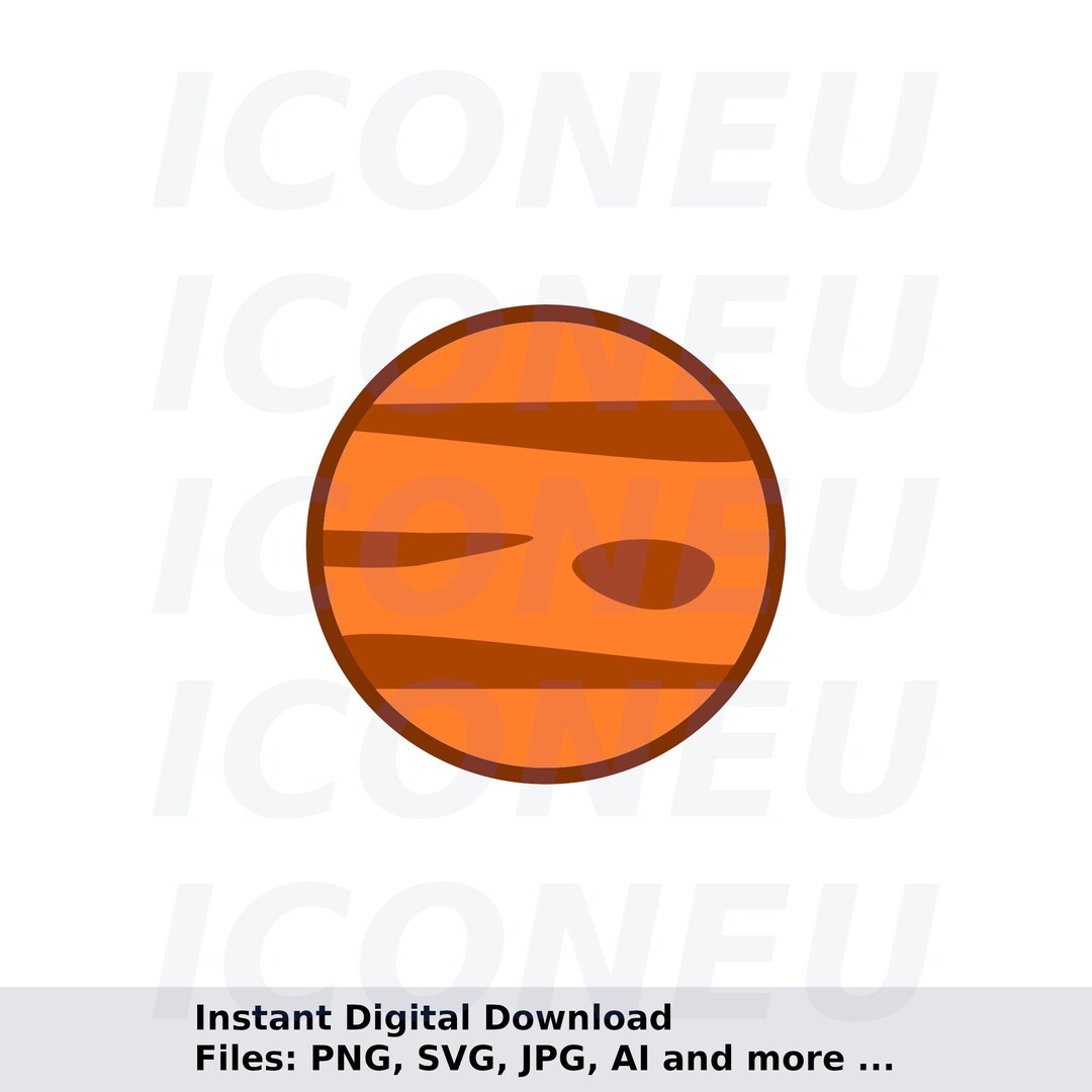 Planet Jupiter SVG - Instant Digital Download, Svg, Ai, Dxf, Eps, Png ...