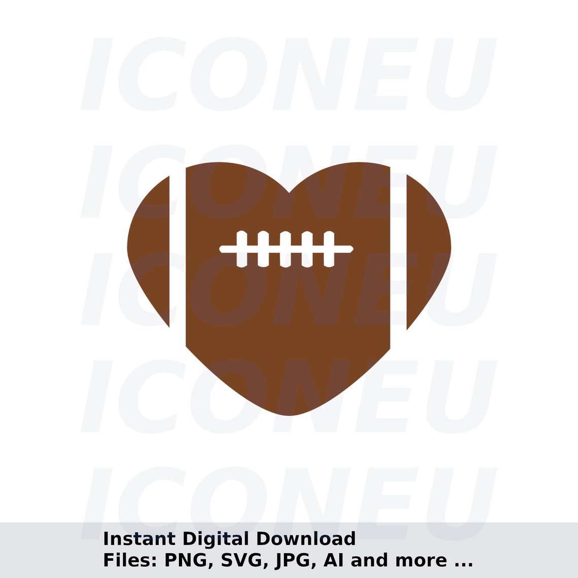 Football Heart Svg Halftime Show Svg Instant Digital Etsy
