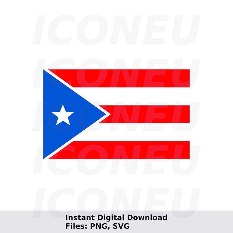 Puerto Rican Flag SVG Instant Digital Download Svg Ai - Etsy
