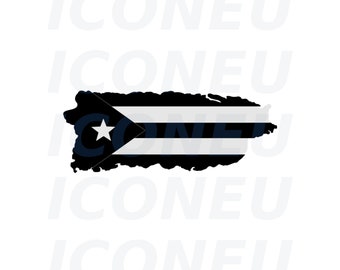 Puerto Rico Map SVG Puerto Rican Boundary Border Map - Etsy