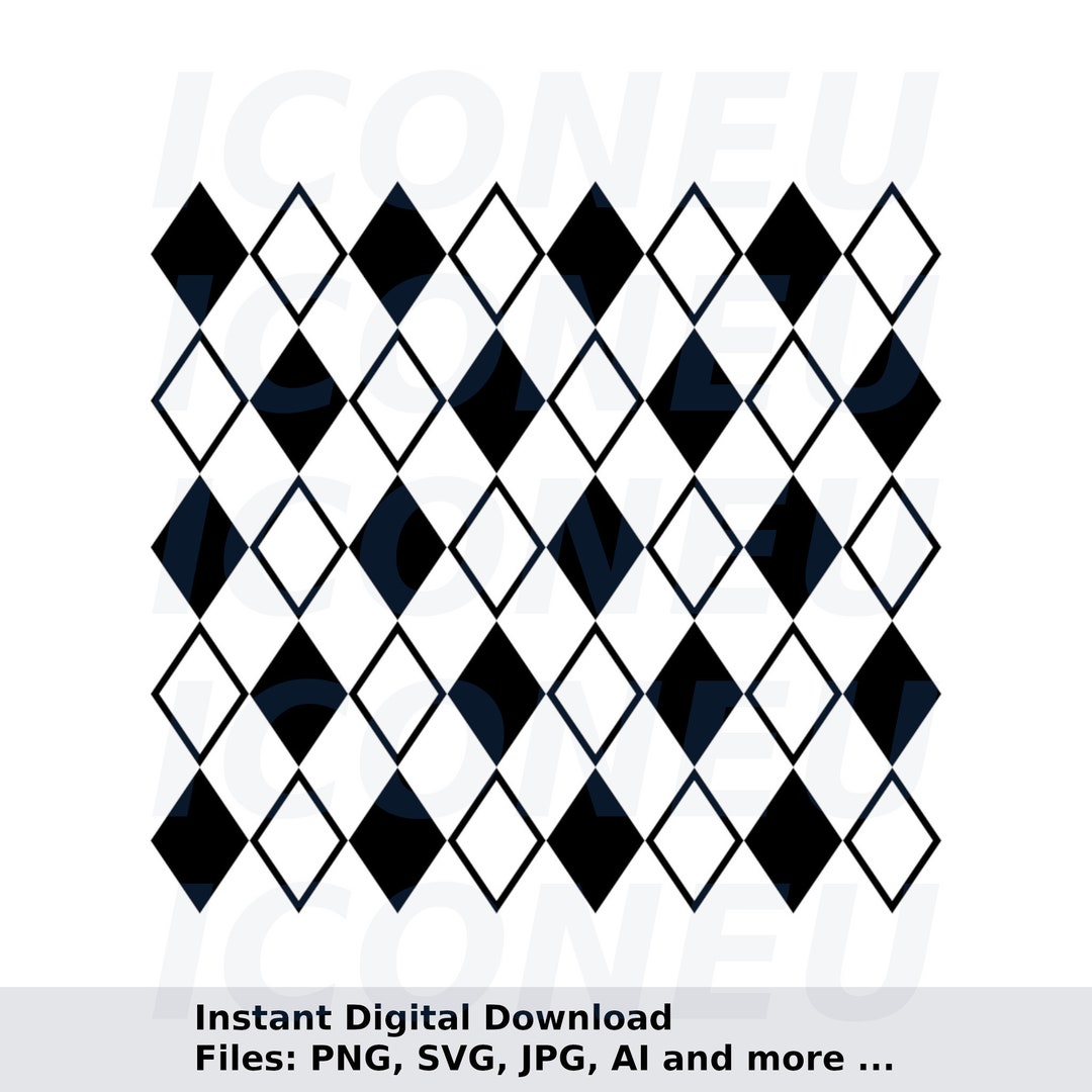 Argyle Pattern SVG Instant Digital Download, Svg, Ai, Dxf, Eps, Png ...